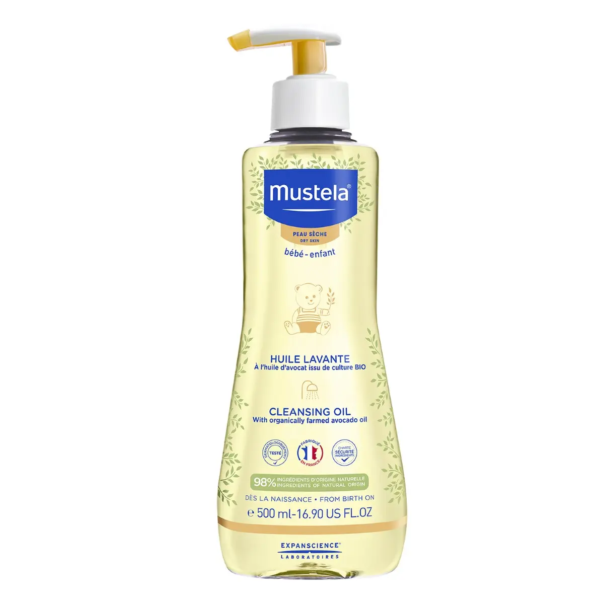 Mustela Ulje za kupanje za bebe, 500 ml