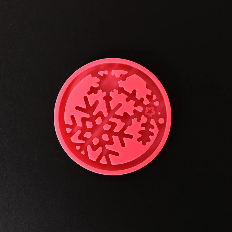 Silikonski kalup za smolu Pentart - domine 2 kom – Christmas ornament - snowflake