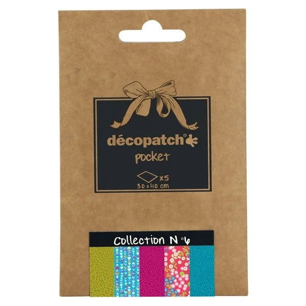 Papir za dekupaž CLAIREFONTAINE Decopatch 30 x 40 cm – kolekcije 6 – 20 – kolekcija br. 6
