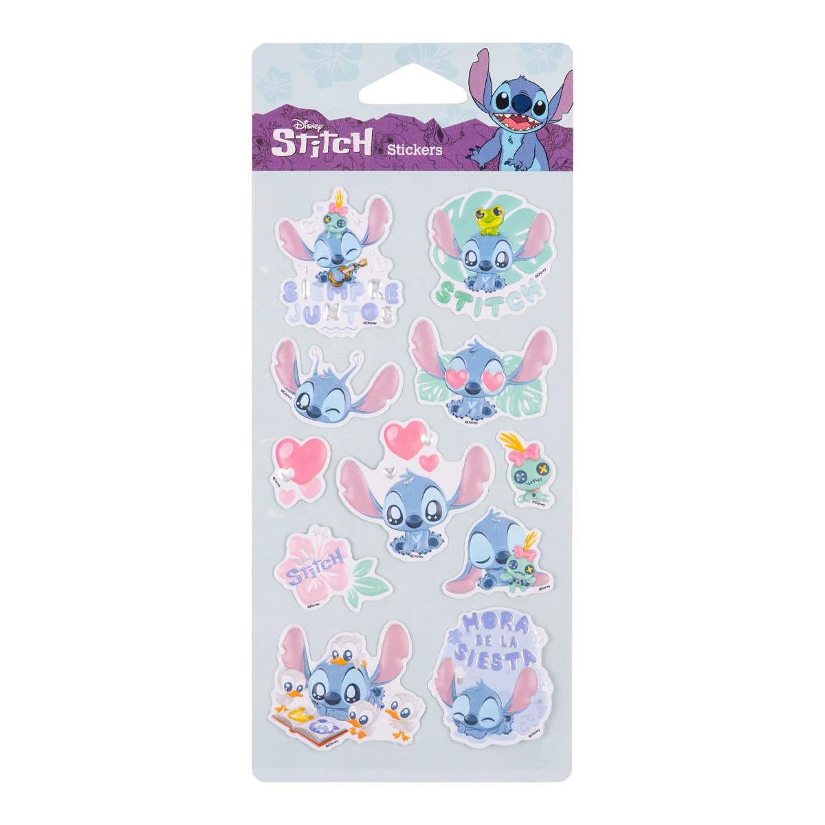 Colorino Pop-Up nalepnice Stitch Pastel 1, miks motiva