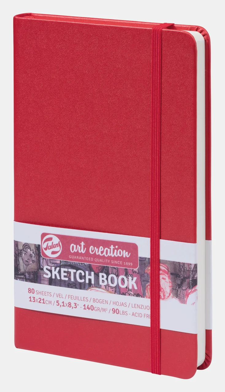 Skicen blok Talens Art Creation crveni 13 x 21 cm, 140 g, 80 listova
