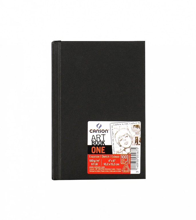 Skicen blok CANSON Art Book One 100 g/m² 98 listova 10,2 x 15,2 cm tvrdi povez