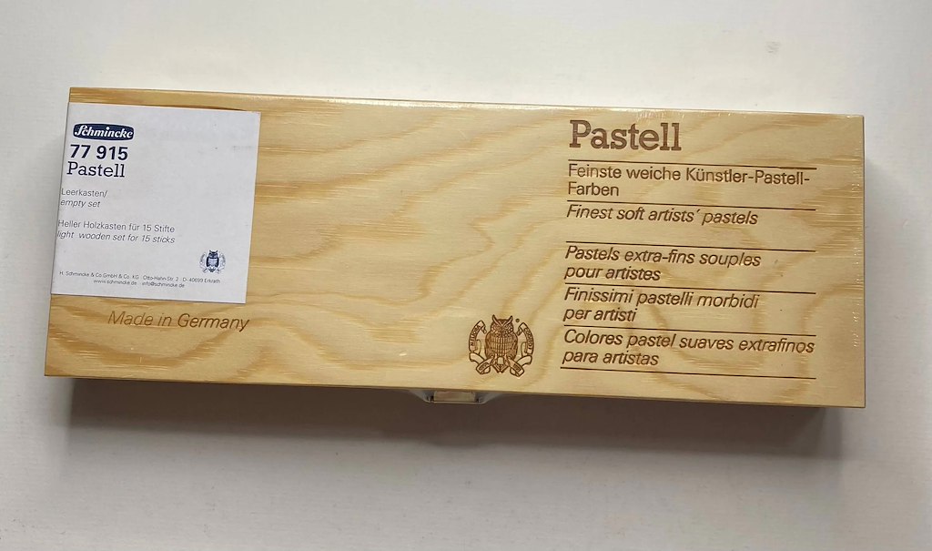 Drvena kutija za 15 pastela Schmincke