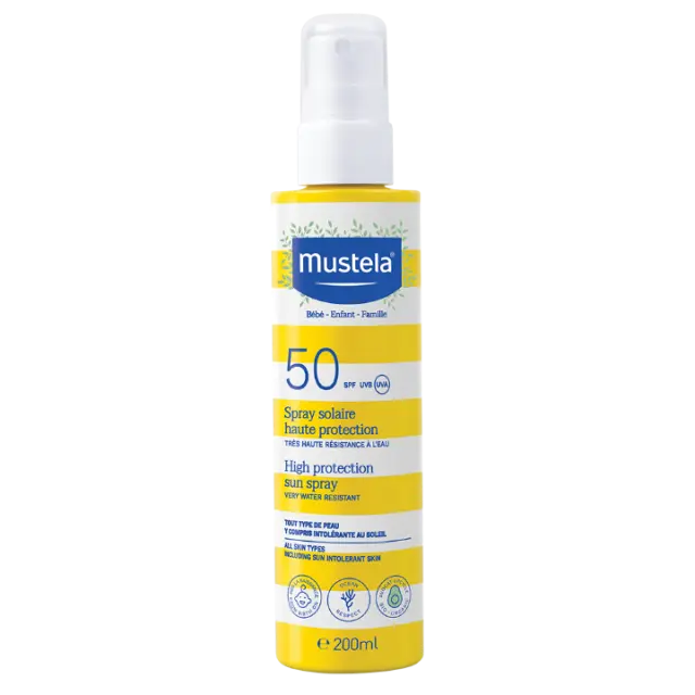 Mustela Sun Sprej za bebe i decu sa visokom UV zaštitom SPF50, 200 ml