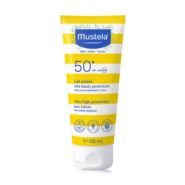 Mustela Losion za zaštitu od sunca za bebe i decu SPF50, 100 ml