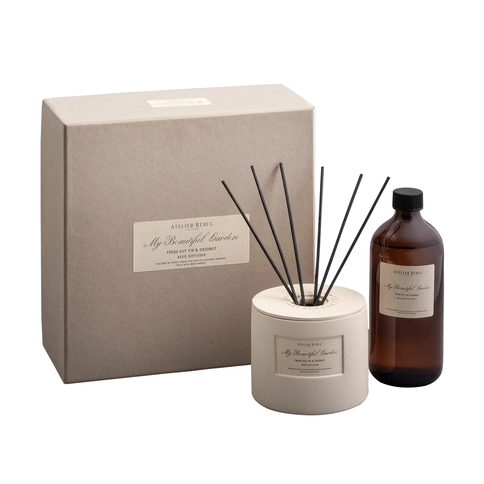 Atelier Rebul Set difuzera MBG Sveža smokva i kokos, 450 ml