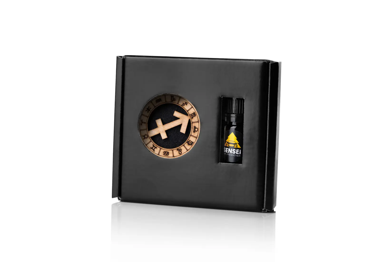 Sensei Air Freshner Horoskopski znak Strelac, New Car Eros, Crni krug