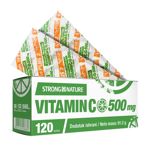 STRONG NATURE VITAMIN C 500 MG 120 TABLETA