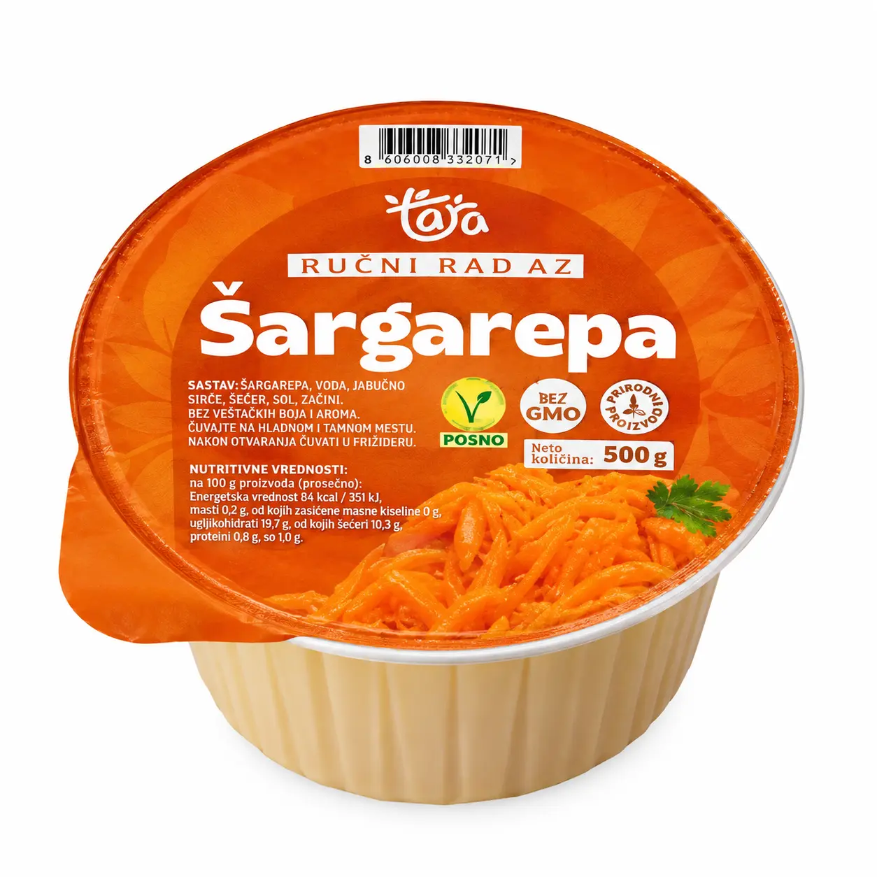 Biljni namaz od Šargarepe 50g Tara