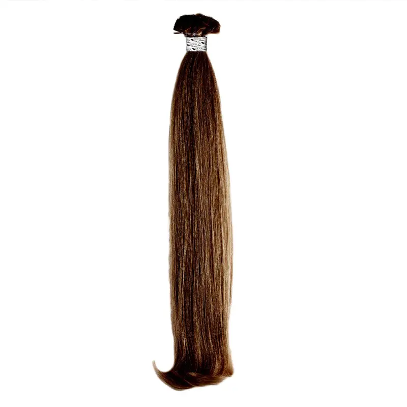 SEISETA Prirodna kosa za nadogradnju, Keratin, 50/55cm, 12 Copper Golden Blonde, 10 pramenova