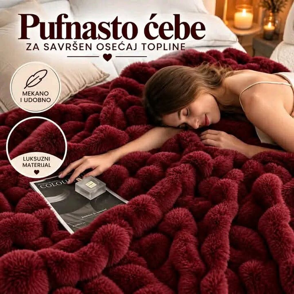   ✨ PUFNＡSTO ĆEBE – TOPLINA I MEKOĆA KOJOJ NEĆETE ODOLETI! ✨   Uživajte