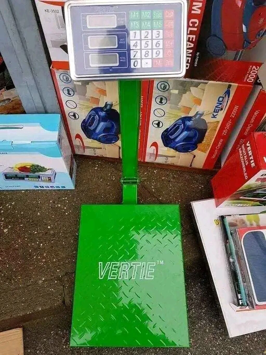 Platformska digitalna vaga VERTIE - Robusna čelična platforma sa