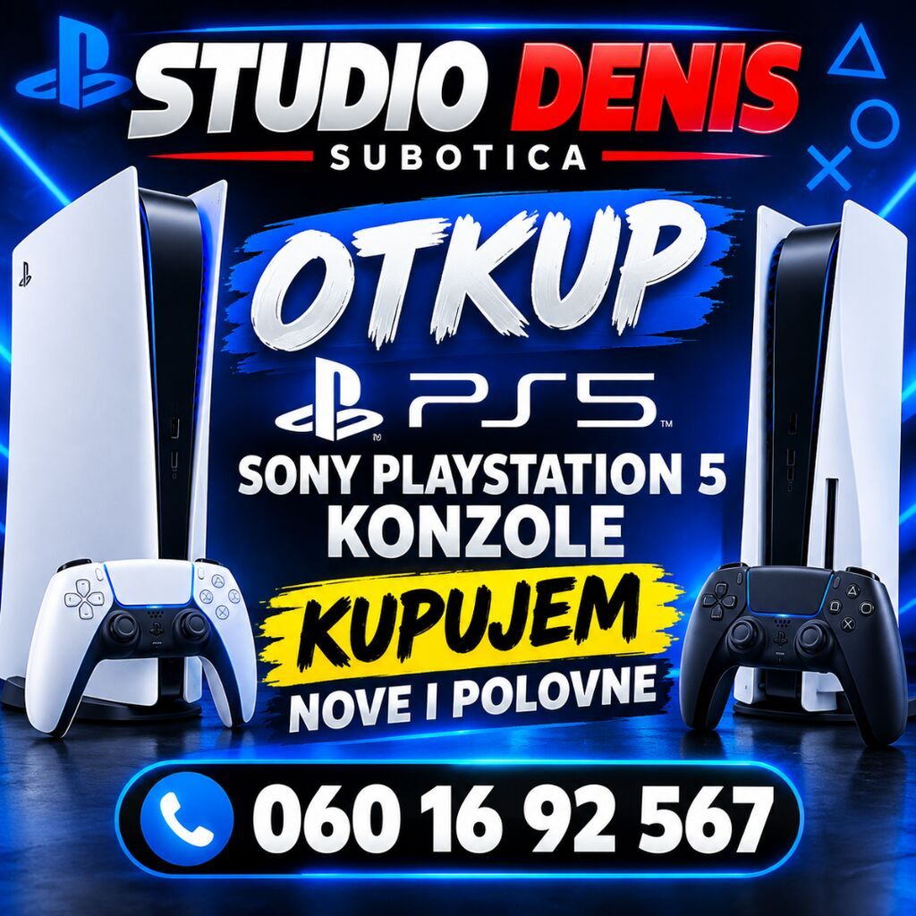 OTKUP PlayStation 5 konzola – Subotica - Kupujem Sony PlayStation 5