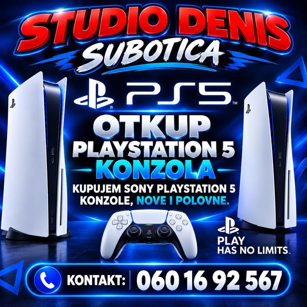 OTKUP PlayStation 5 konzola – Subotica - Kupujem Sony PlayStation 5