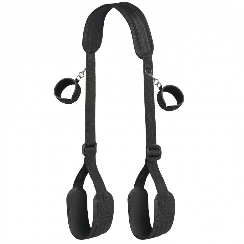 Adam i Eva BDSM Bondage set: kaiš za vezivanje, vrat-ruke, Crni