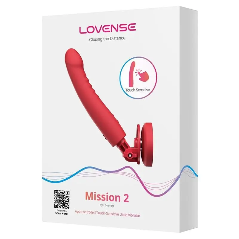 Vibrator Lovense mission, 27.2cm, Crveni