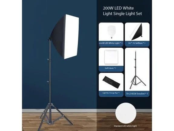 LED softbox set sa stalkom 50 × 70 cm, stalak 2,1 m