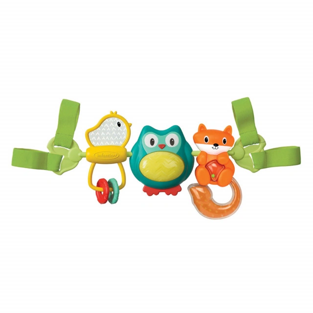 Infantino Music Travel Bar Activity Toy muzička igračka za kolica i auto sedište Drugari