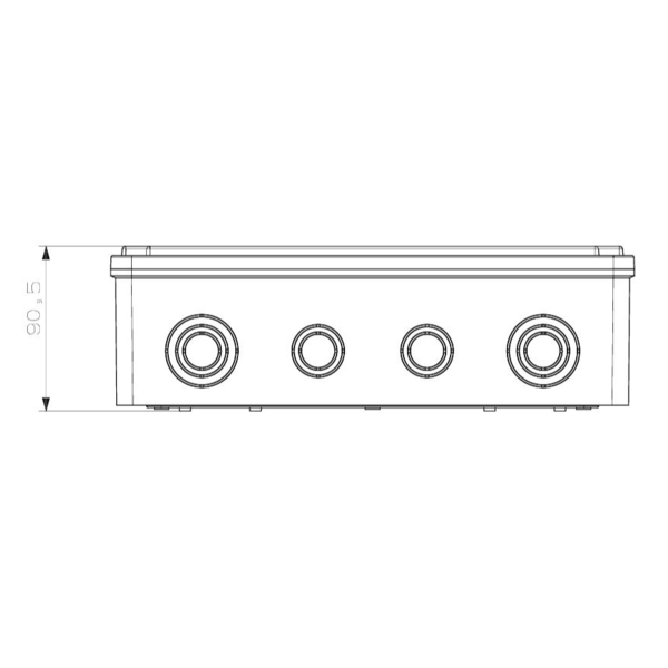 RAZVODNA KUTIJA OG 280x210x74mm IP65 ABS MD9058 131 210 001 05 01 Adal Pano
