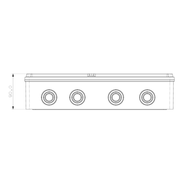 RAZVODNA KUTIJA OG 380x280x90mm IP65 ABS MD9069 131 230 001 05 01 Adal Pano