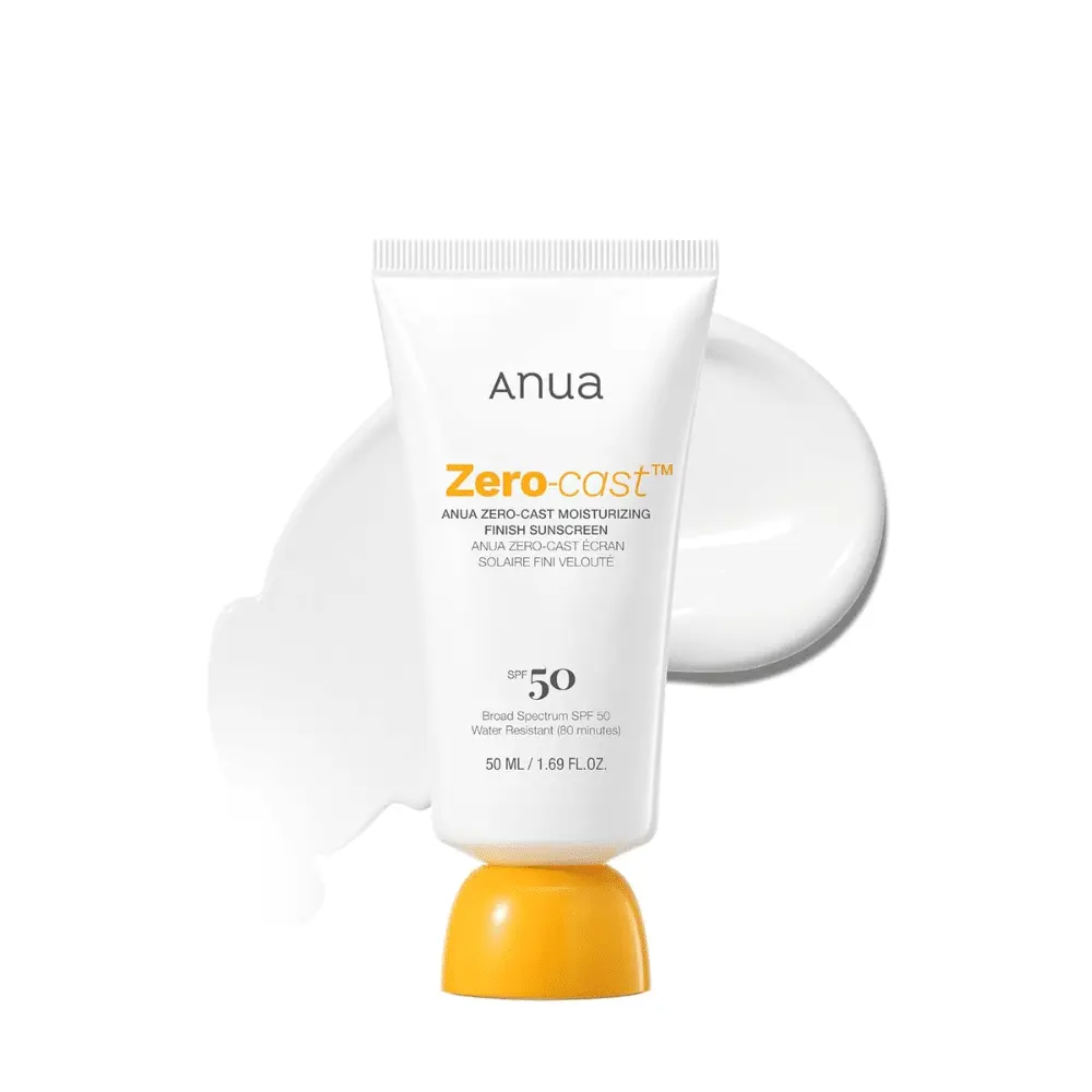Anua Krema za lice za zaštitu od sunca Zero-Cast Moisturizing Finish Sunscreen, 50 ml