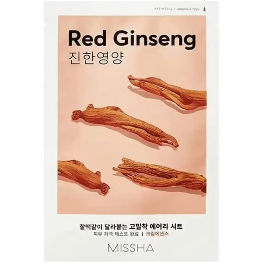 Missha Maska za lice Airy Fit Sheet Mask Red Ginseng, 19 g