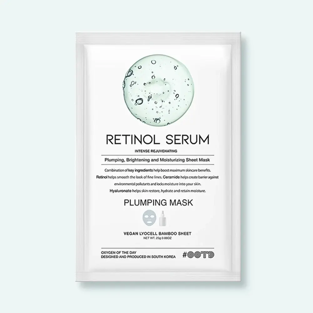 OOTD BEAUTY Maska za lice Retinol Serum Plumping Mask, 25 g
