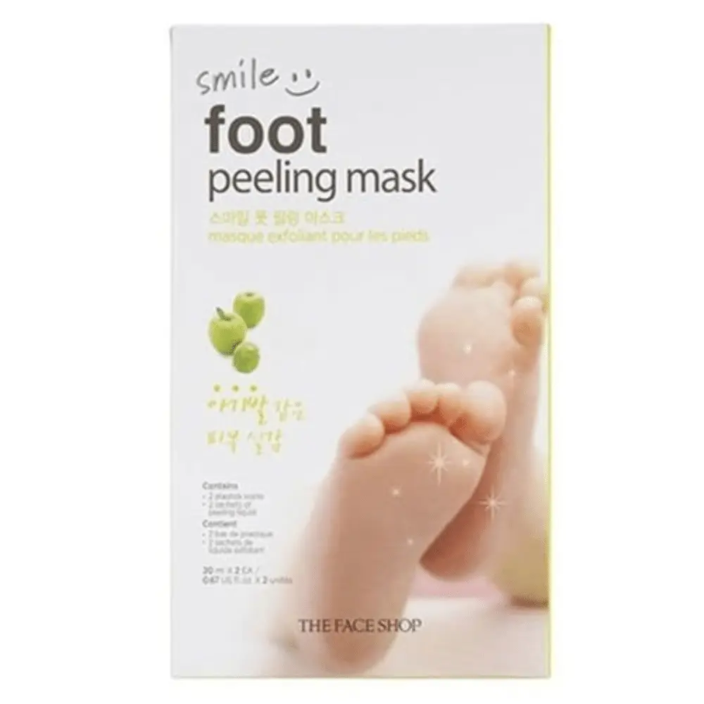 The Face Shop Maska za stopala Smile Foot Peeling Mask, 20 ml, 2 komada