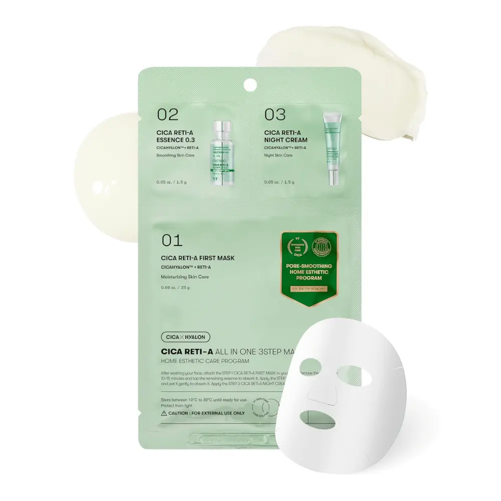 VT Cosmetics Cica Reti-A All In One 3 Step Mask 1ea