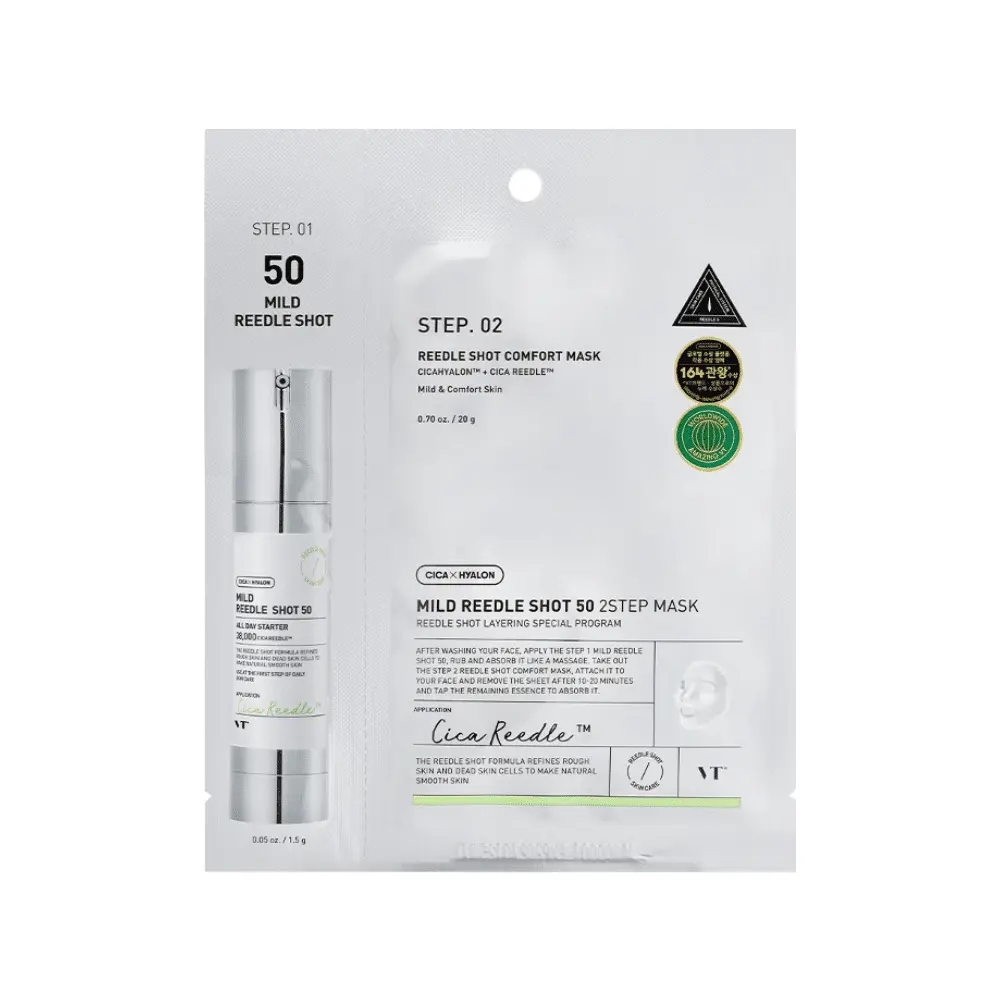 VT Cosmetics Maska za lice VT Mild Reedle Shot 50 2-Step Mask