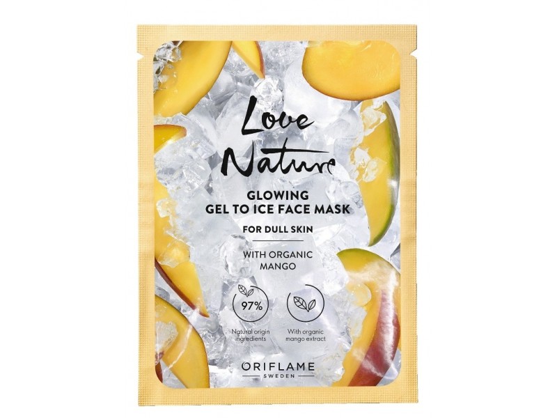 LN Glowing Gel to Ice Face maska za lice s organ.mangom