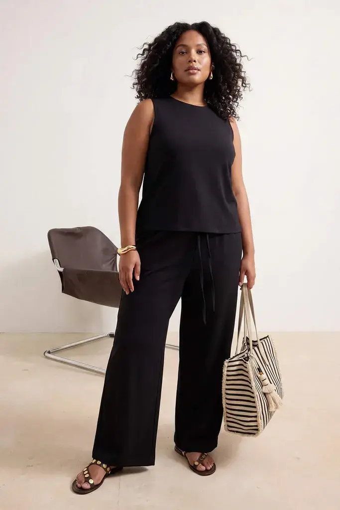 Trendyol ženski set bluza - pantalone, crna