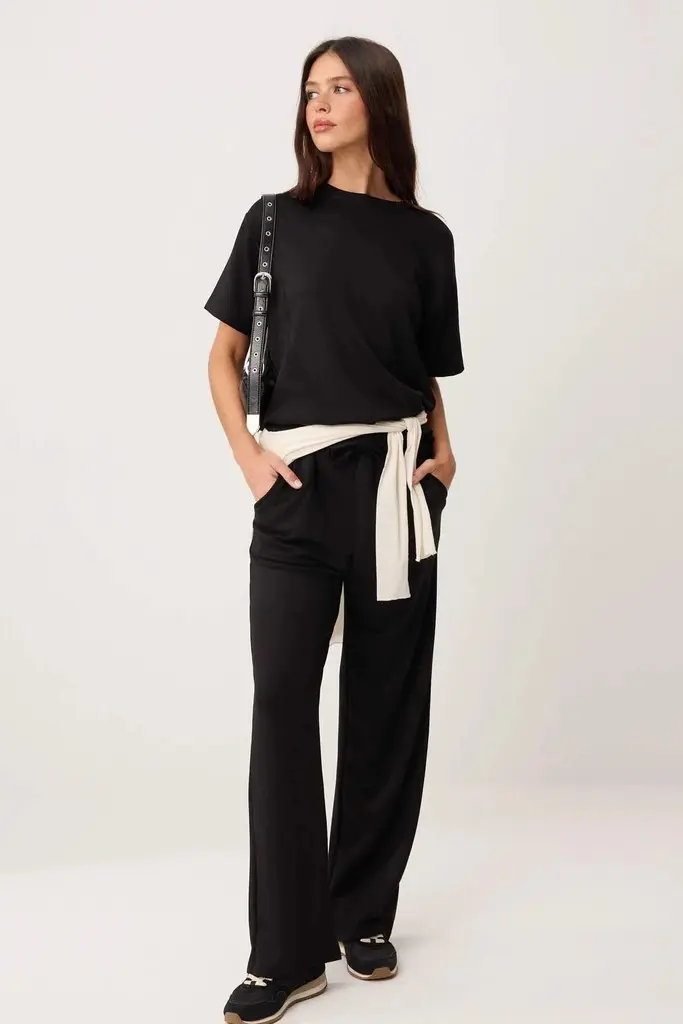 Trendyol Milla ženski set top model Twoaw26Au00084, crna-crna