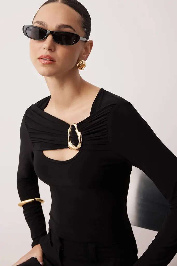 Trendyol Milla ženska bluza Twoaw26Bz00087, crna