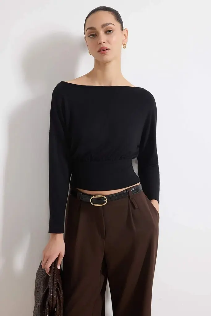 Trendyol Milla Ženska bluza, Crna