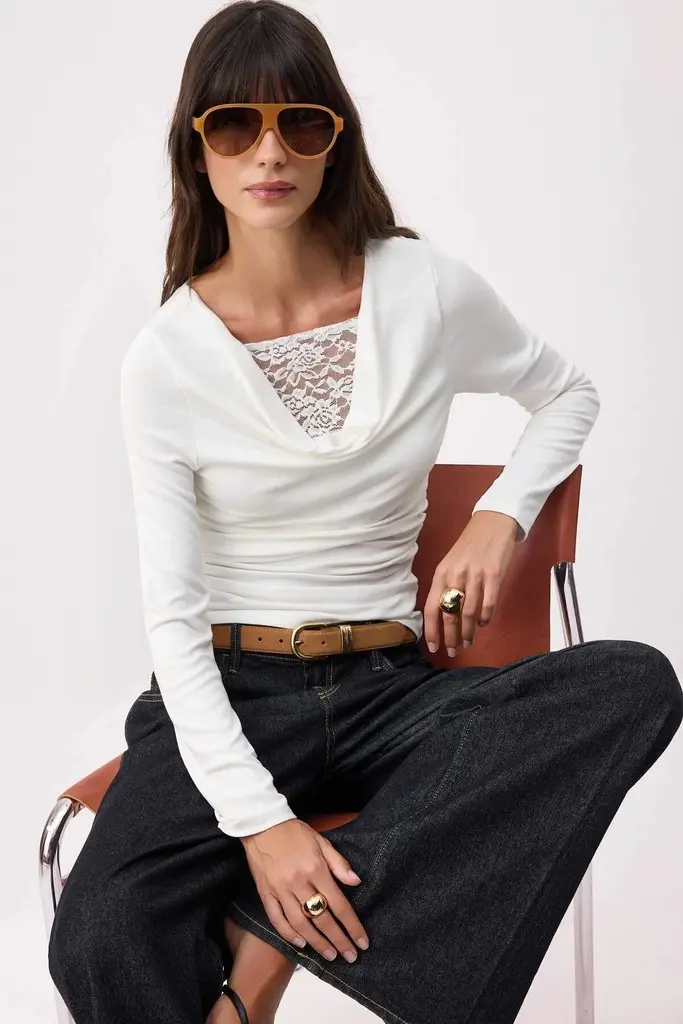Trendyol Milla Ženska bluza, Krem