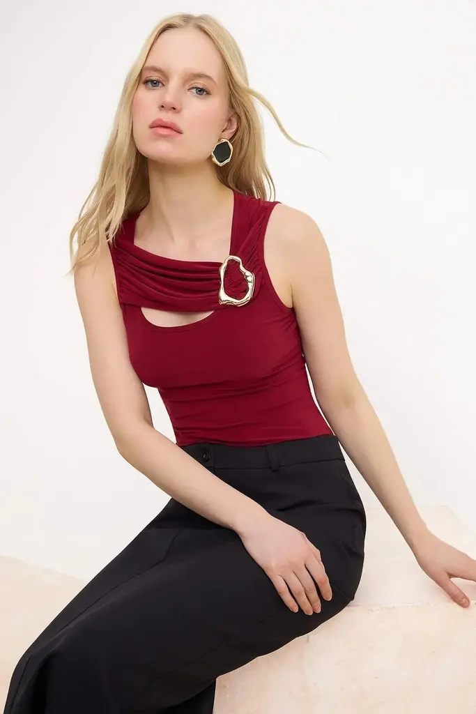 Trendyol Milla Ženska bluza, Bordo
