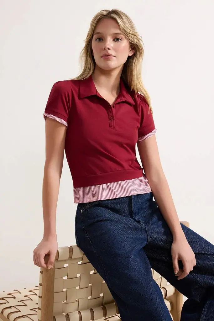 Trendyol Milla Ženska bluza, Bordo