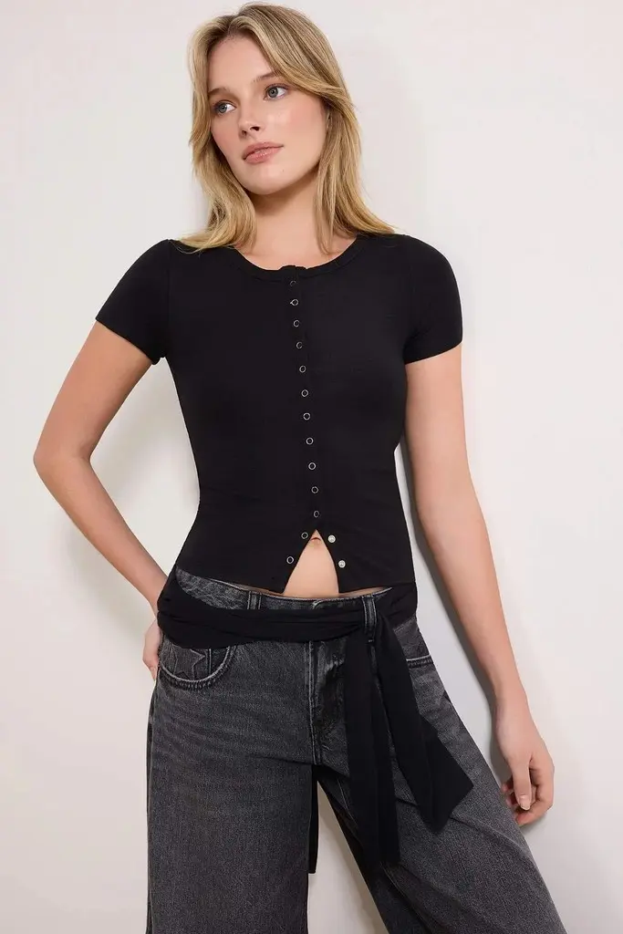 Trendyol Milla Ženska bluza, Crna