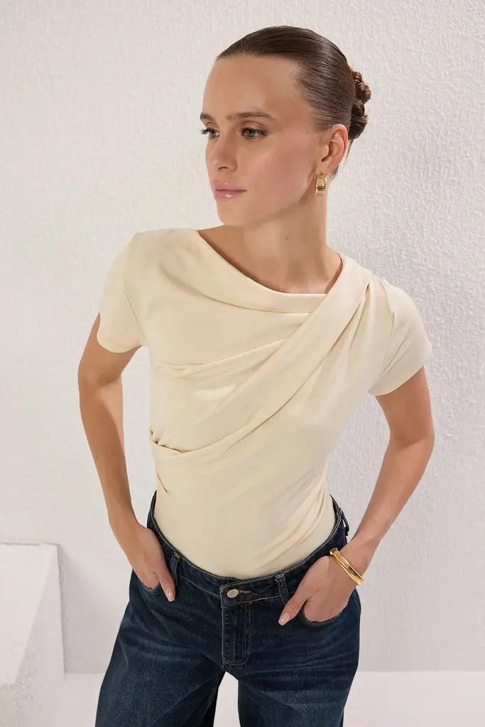 Trendyol Milla Ženska bluza, Bež