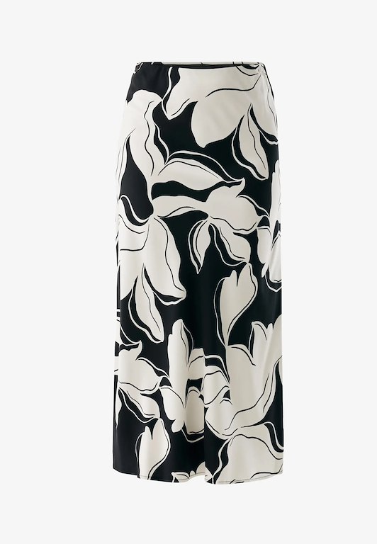 Mexx Ženska suknja MF007401361W, Midi, Belo-crna
