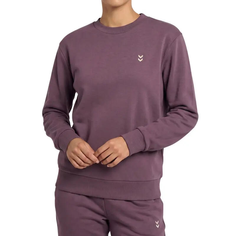 Hummel Ženski duks HMLPulse W Sweat Crewneck, Ljubičasti
