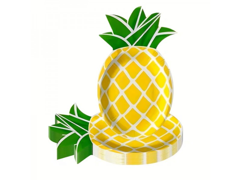 Ananas jednokratni tanjirici - 10 kom NOVO