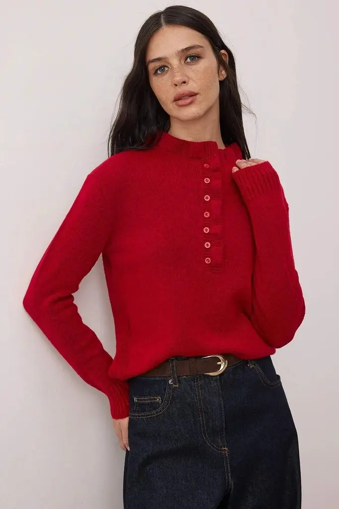 Trendyol Milla ženski duks Twoaw26Kz00221, Crvena-Crvena