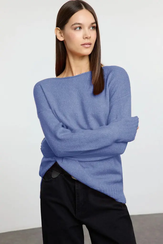 Trendyol Milla ženski duks Twoaw25Kz00010, indigo-plava