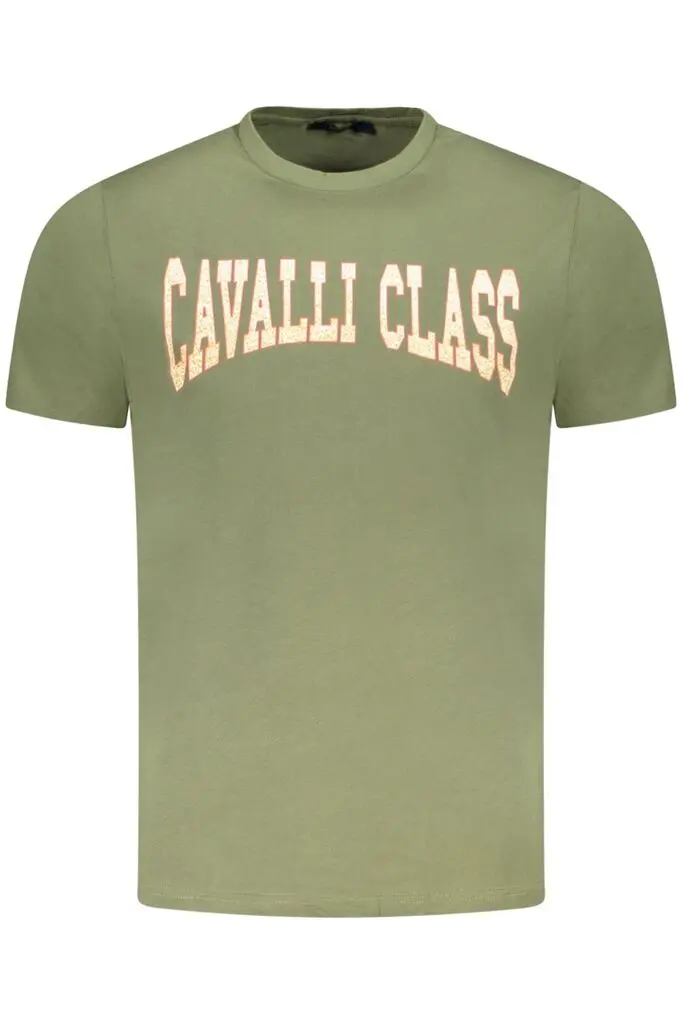 Cavalli Class Muška majica TXT61AJD060, Maslinasta