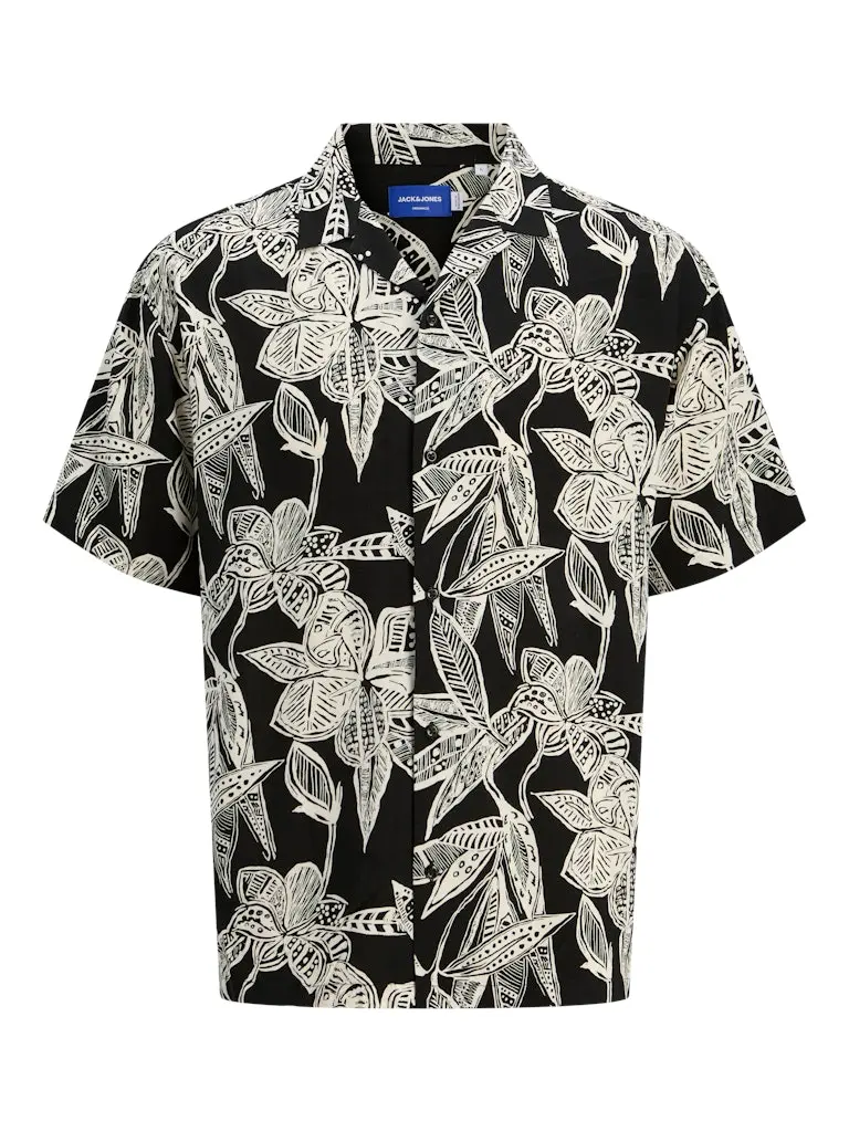 JACK & JONES Muška košulja 12274953, Crno-bež