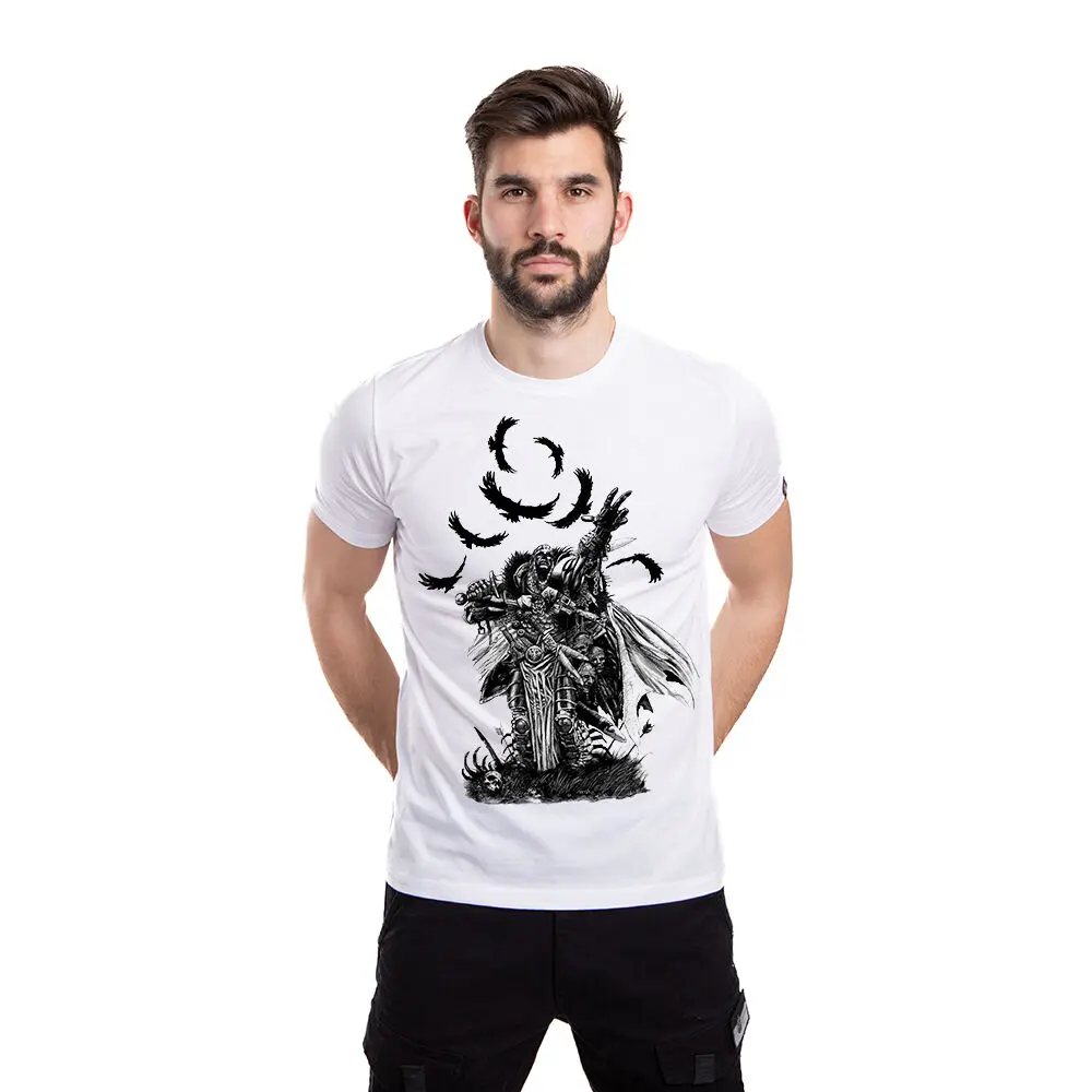 011Shop Muška majica kratkih rukava Tri prsta, Bela