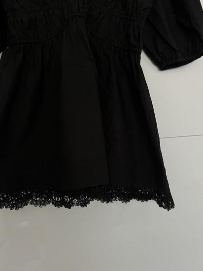 ZARA NOVO crna haljina sa ČIPKOM S/M vel