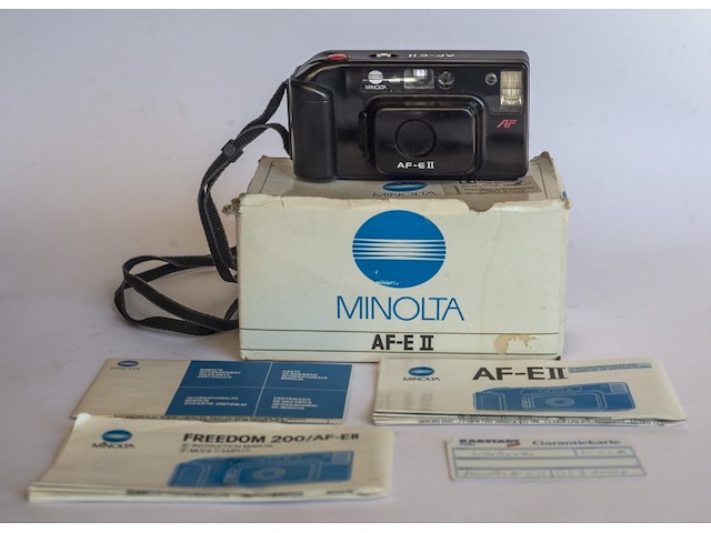 Minolta AF-E II Ispravna- Kutija i sva dokumentacija